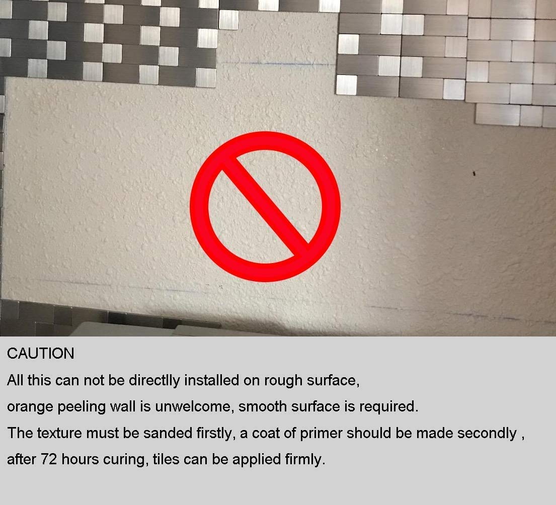 Art3d Peel & Stick Brick Kitchen Backsplash Self-Adhesive Wall Tile Stone Design, 10 Sheets, Blue Marlbe, 30 * 30cm (A17086P10)