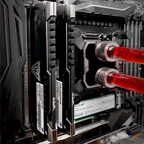 Patriot Viper Steel DDR4 RAM 16GB (2X8GB) 4400MHz CL19 UDIMM Desktop Gaming Memory Kit - PVS416G440C9K