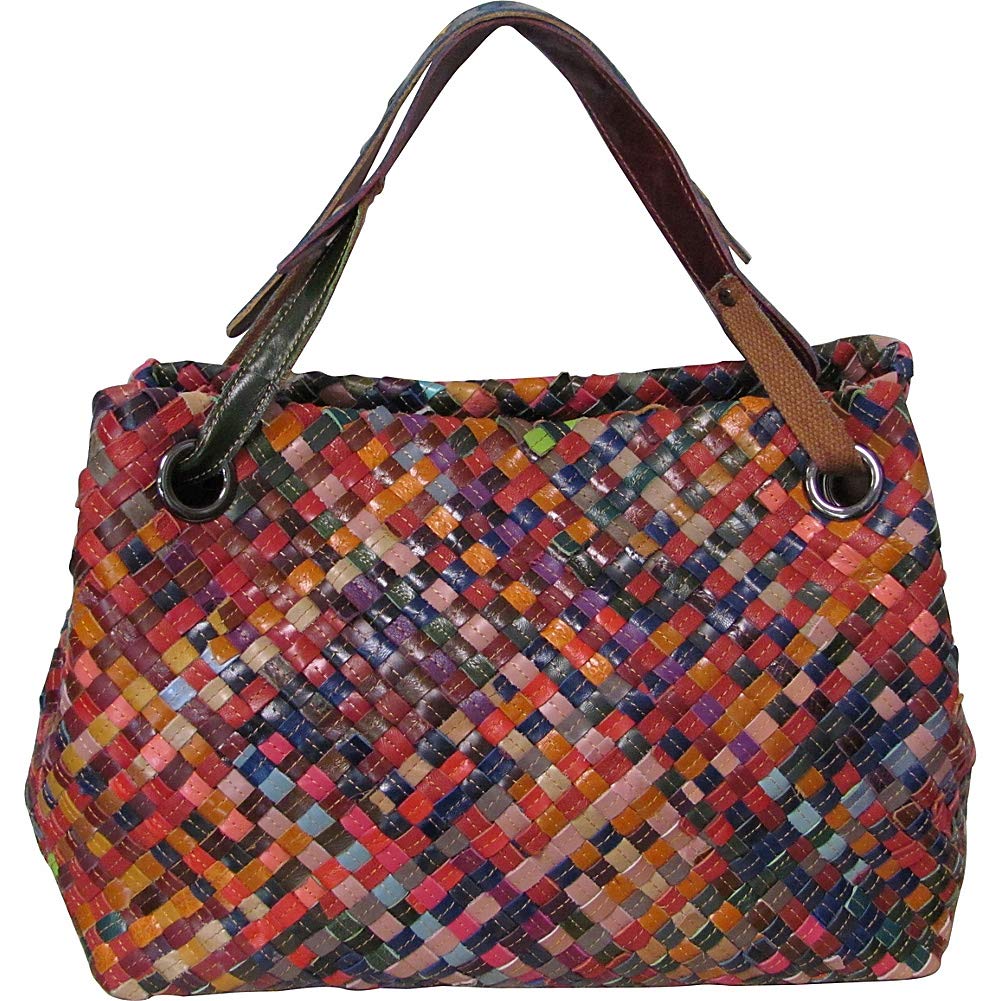 Amerileather Cybil Woven Handbag