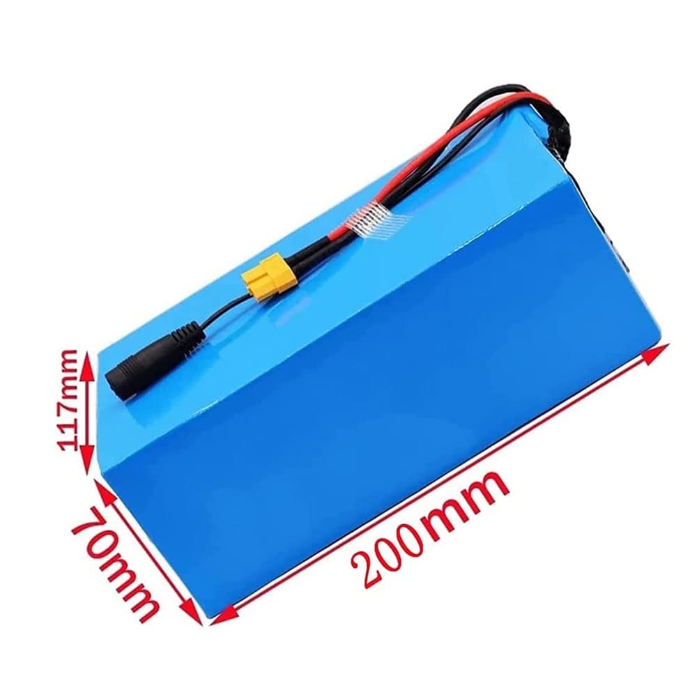 42V 2A Charger 36V E-Bike Lithium Battery 18Ah 10S6P Li-ion E-Bicycle Battery Lithium Ion Waterproof Battery Pack Fits for 100W-700W Electric Bicycle Lithium Battery Pack