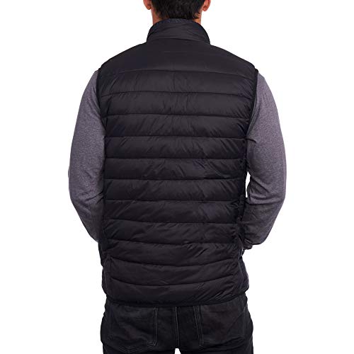 Alpine Swiss Clark Mens Lightweight Down Alternative Vest Jacket Black Large