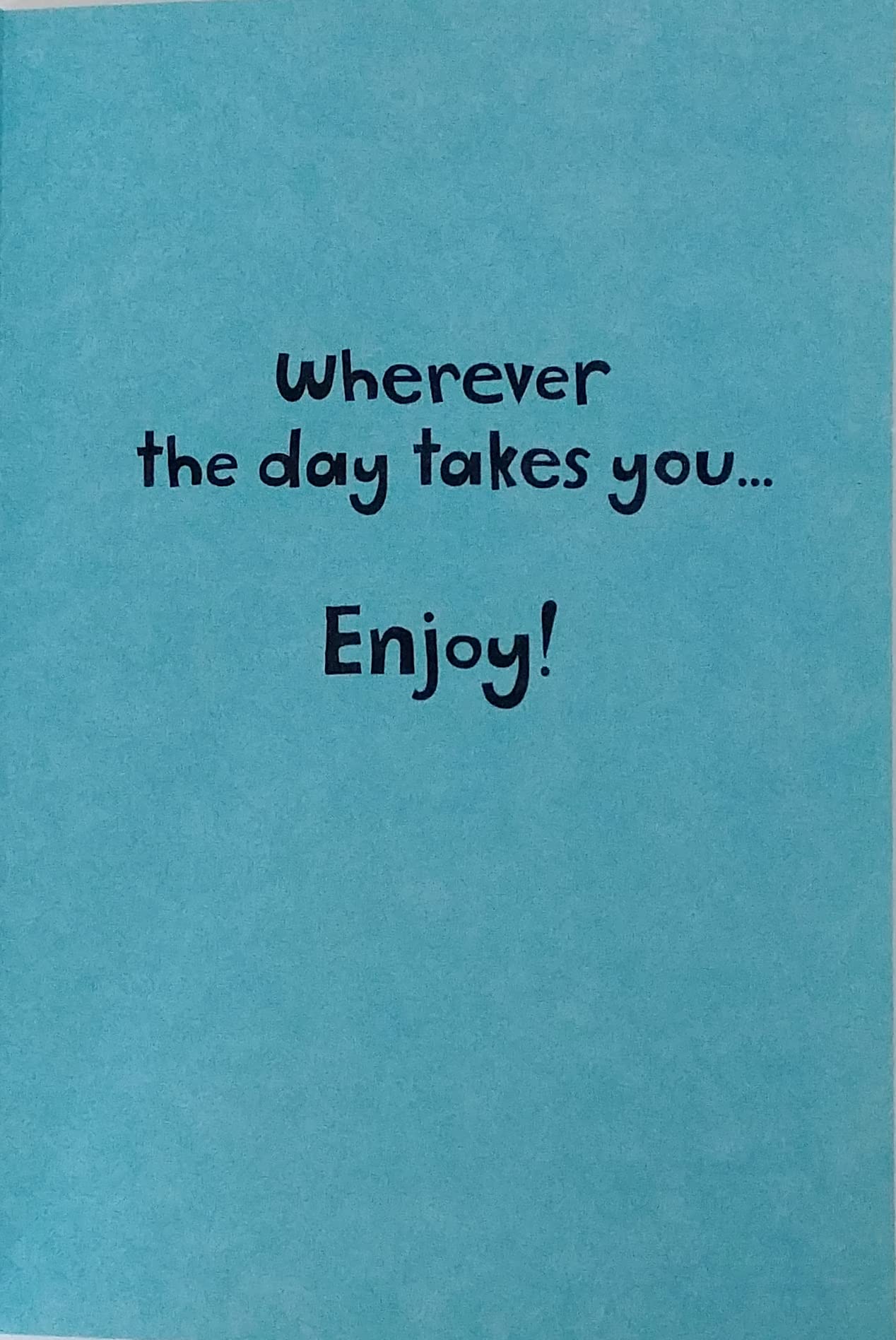 Greeting Card RV Camper Themed Happy Birthday Wherever The Day Takes You Enjoy