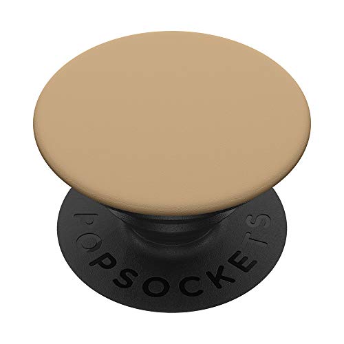 Tan Light Brown Matte Solid Color PopSockets PopGrip: Swappable Grip for Phones & Tablets