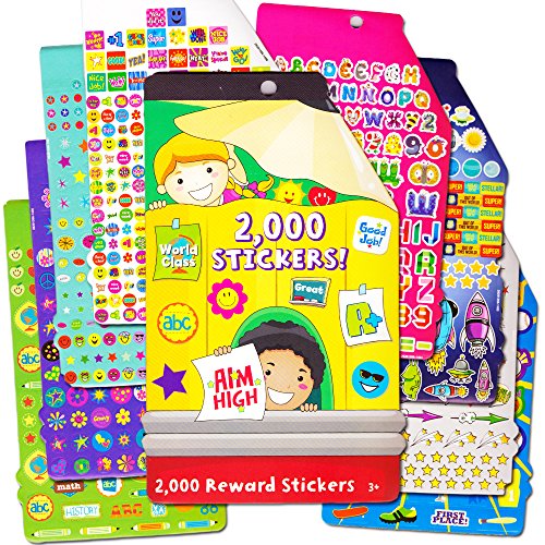 Disney Princess Workbooks Super Set Kindergarten First Grade - Bundle of 4 Workbooks with Reward Stickers Alphabet, Reading, Time, Money, Phonics, and More