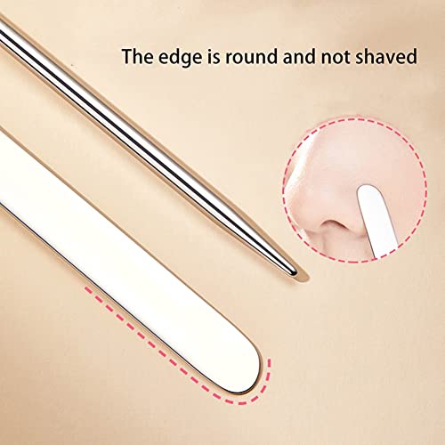 6 Pack Stainless Steel Makeup Spatula Foundation Liquid Foundation Mixer Face Cream Applicator Cosmetic Mixing Tool for Foundation Eye Shadow Cream