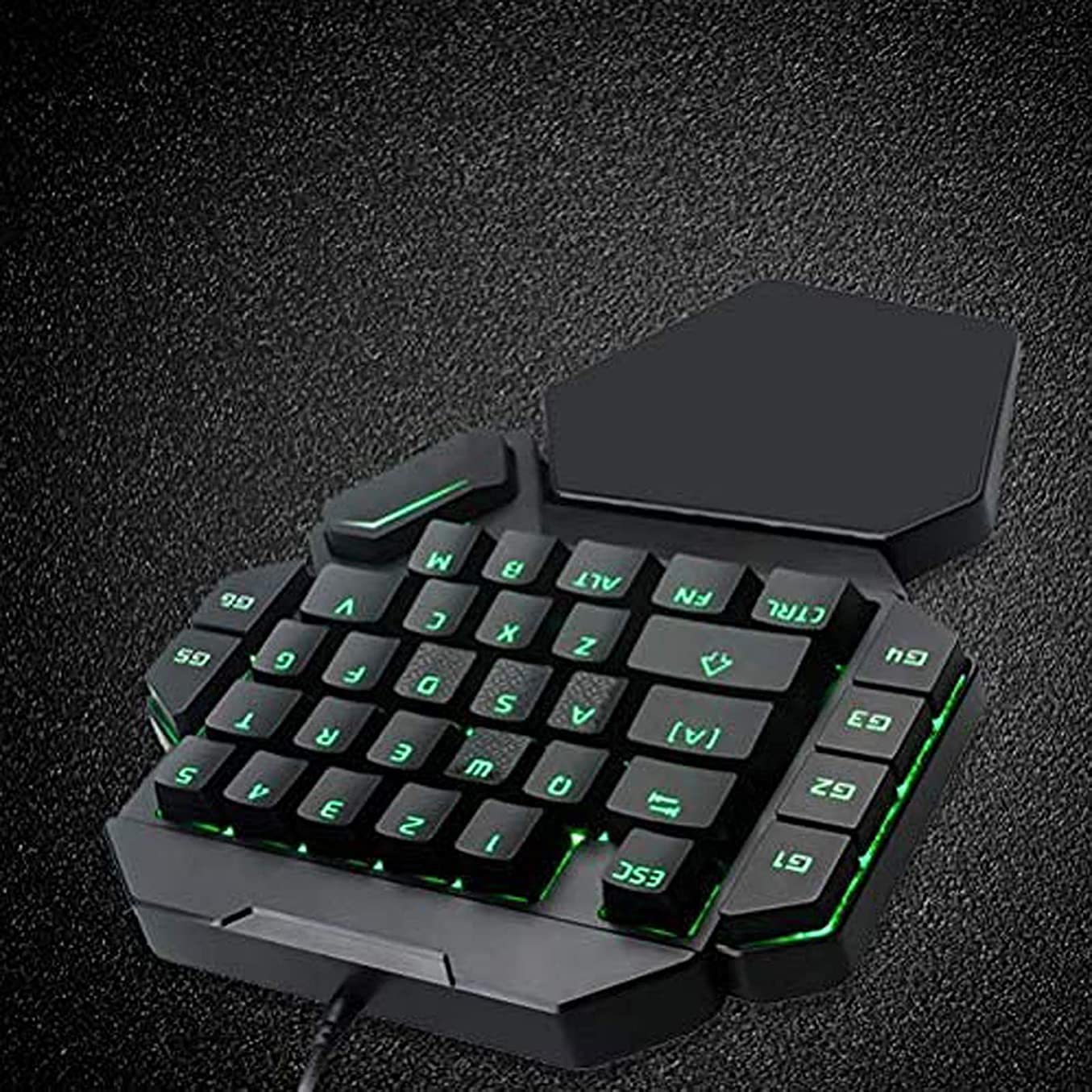 HYK One-Handed RGB Mechanical Feel Gaming Keyboard, Small Gaming Keyboard