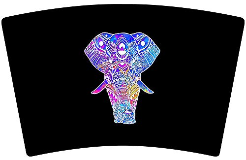 Mugzie 16 Ounce Stainless Steel Travel Mug with Wetsuit Cover - Ornamental Elephant