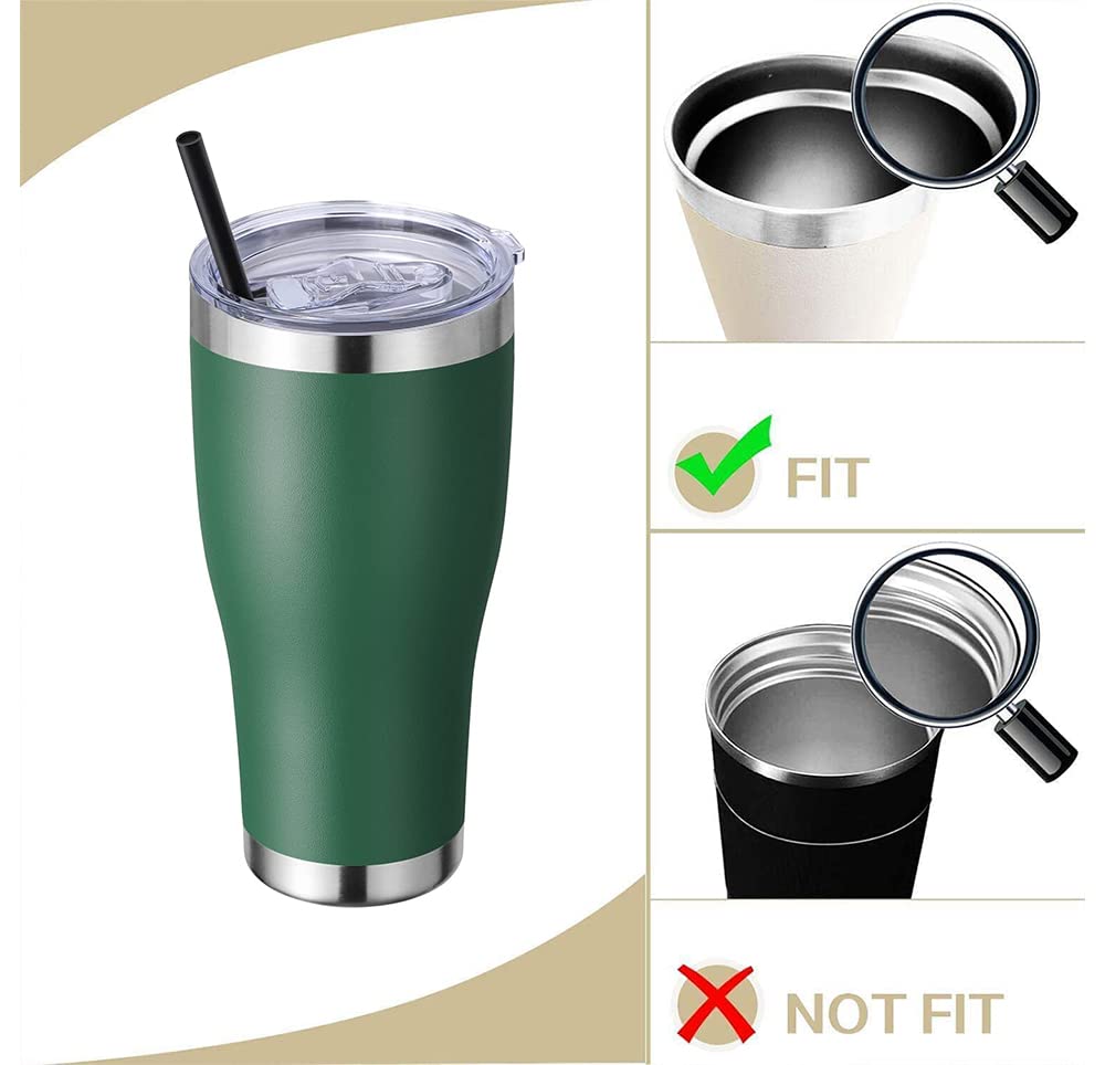 30 oz Tumbler Replacement Lid - Compatible with YETI 30 oz Tumbler, 14 oz Mug, 35 oz Straw Mug and Old Style RTIC, 3 Pack Travel Spill Proof Cup Lids