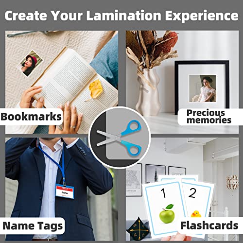 Hartwii 300 Pack 3mil Laminating Sheets 9x11.5 inches and 220 Pack 5mil Laminating Pouches,Hold 8.5x11 inches,Lamination Sheets Paper for Laminator Round Corner Letter Size