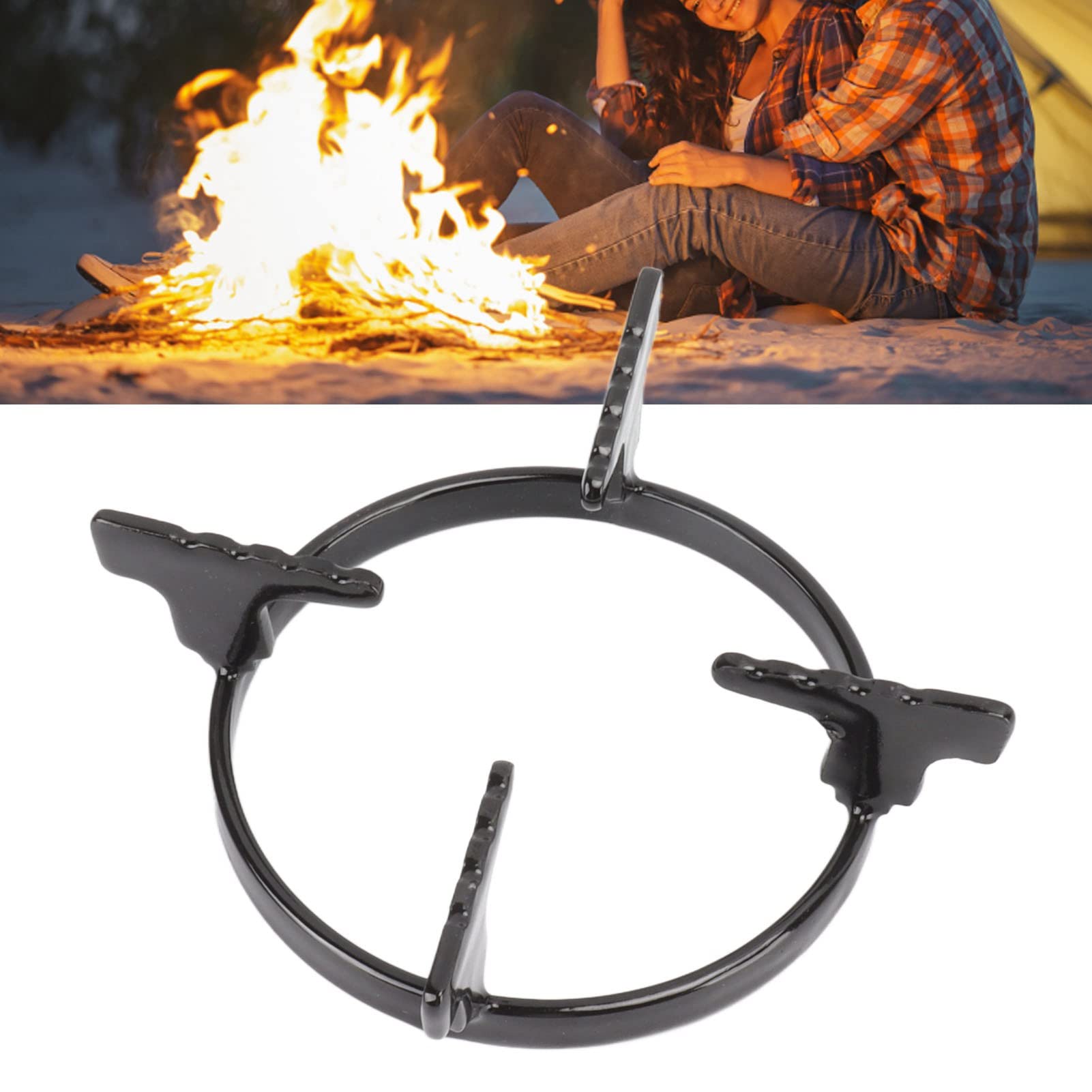 Cast Iron Wok Rack Prevention Stainless Steel Portable Gas Stove Rack Wok Stand for Kitchen Cast Iron Wok Rack for Family