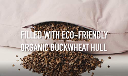 The Chill-ow iPad Organic Buckwheat Pillow Stand: The Ultimate Hands-Free Solution for Any Tablet or Phone. Perfect for Couch, Bed, or Table Use. (Black)