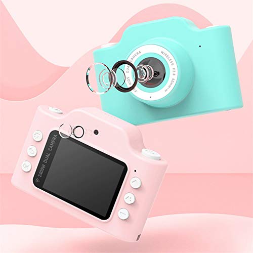 MCJL Christmas Camera Gift Child Toy Camera Boy Girl Child Camera Cartoon Digital Camera Small SLR Camera Toy Gift 750Mah Battery,Blue,36GB