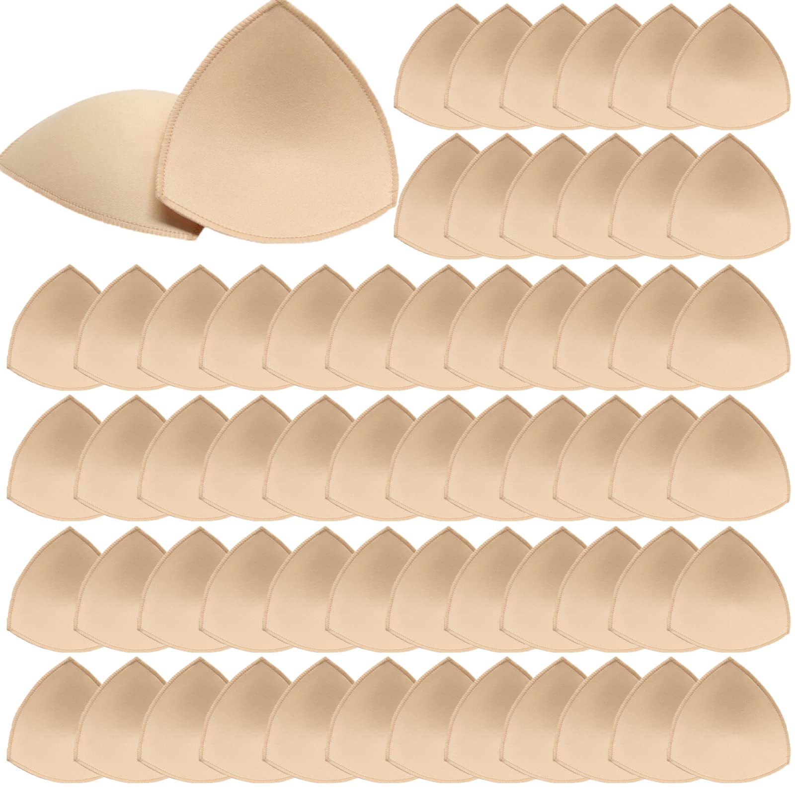 30 Pairs Bra Pads Inserts Removable Breast Enhancers Inserts Triangle Sponge Bra Pads