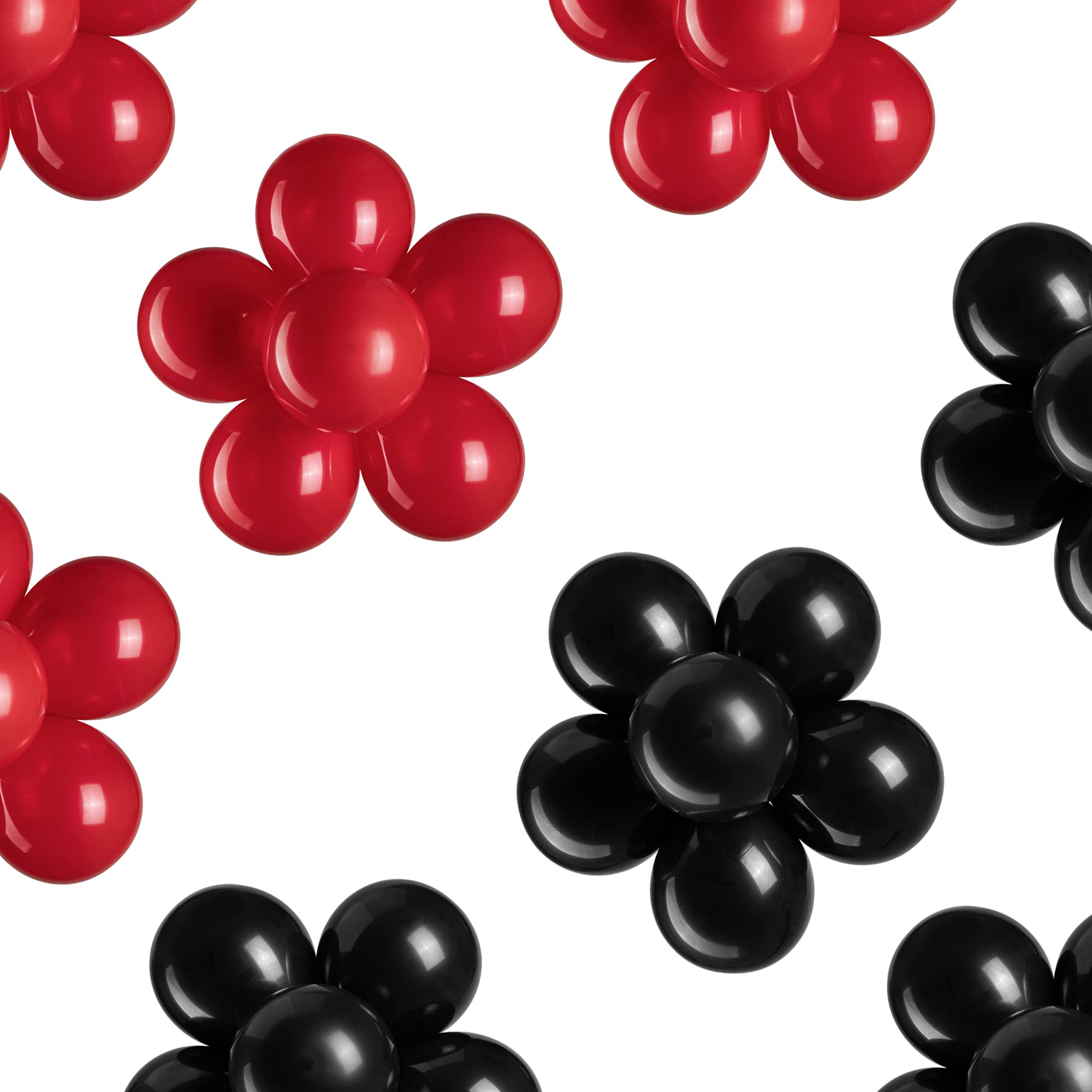 5" Red Black Latex Balloons 200pcs Mini Balloons Party Decorations Supplies