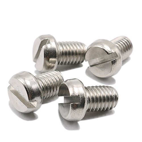 Ochoos M2 Slotted Cheese Head Machine Screws Stainless Steel Pack of 100 Pieces - (Dimensions: M2 x 10mm 100pcs)