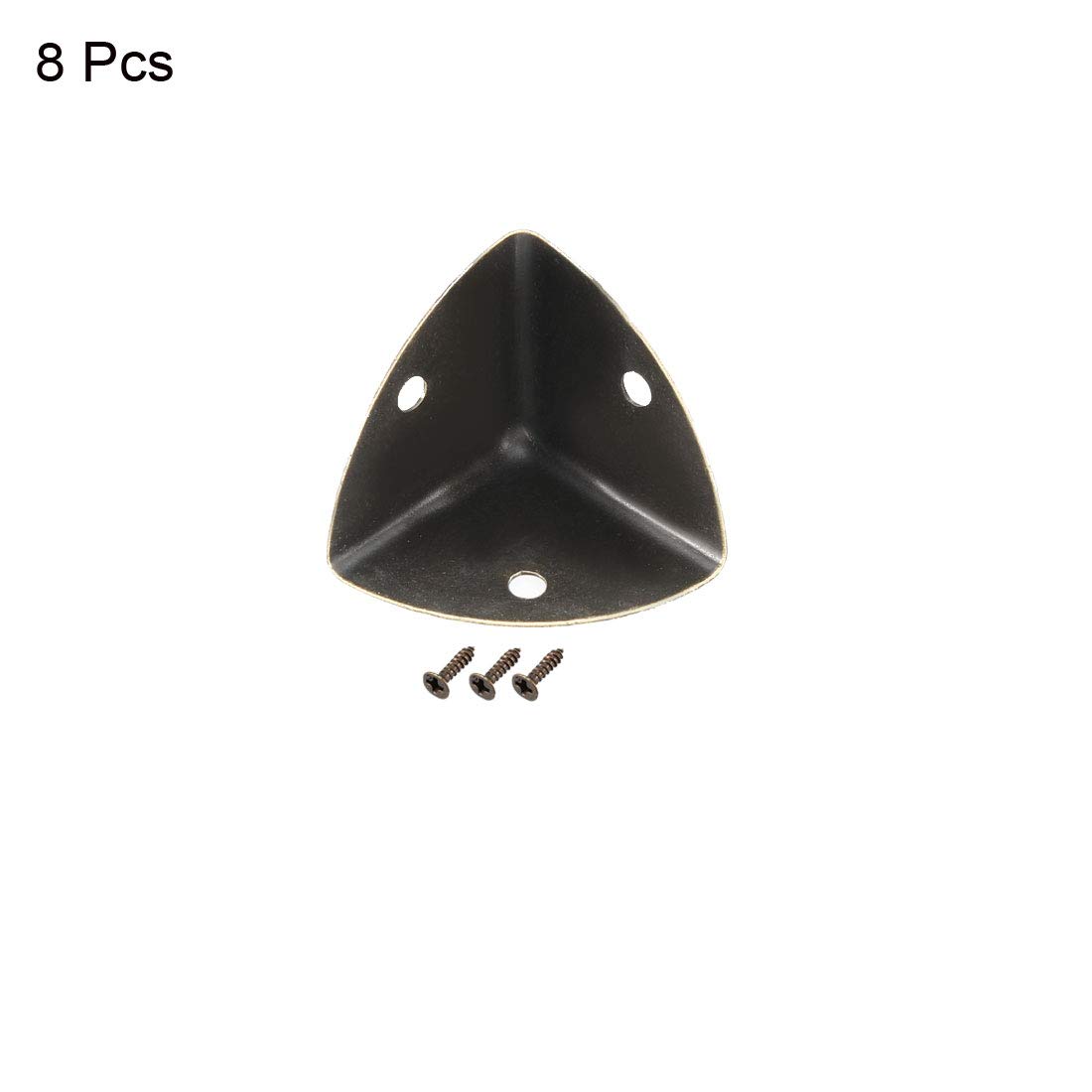uxcell Metal Box Corner Protectors Wooden Box Edge Guard Protector 28 X 28 X 28mm Bronze Tone 8pcs