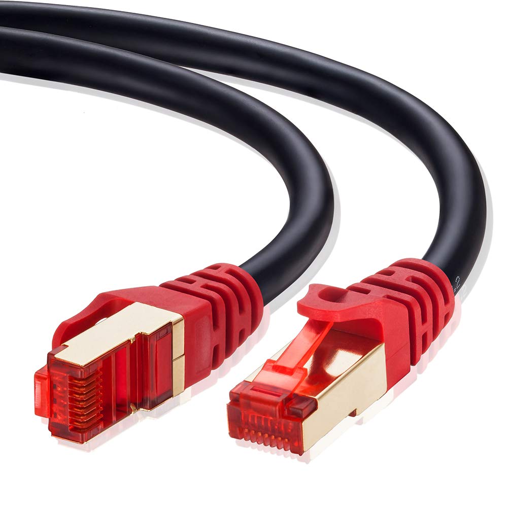 Outdoor Cat 7 Ethernet Cable 200 ft,Neekeons26AWG Heavy-Duty Cat7 Networking Cord Patch Cable RJ45 10 Gigabit 600Mhz LAN Wire Cable STP Waterproof Direct Burial Ethernet Cable (60M(200Feet))