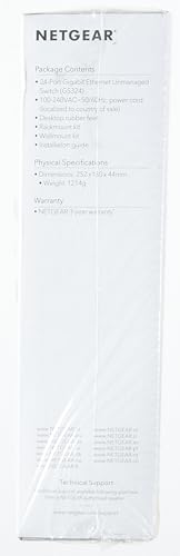 NETGEAR 24-Port Unmanaged Gigabit Ethernet Switch (GS324) - Desktop, Wall or Rack Mount, Quiet Operation