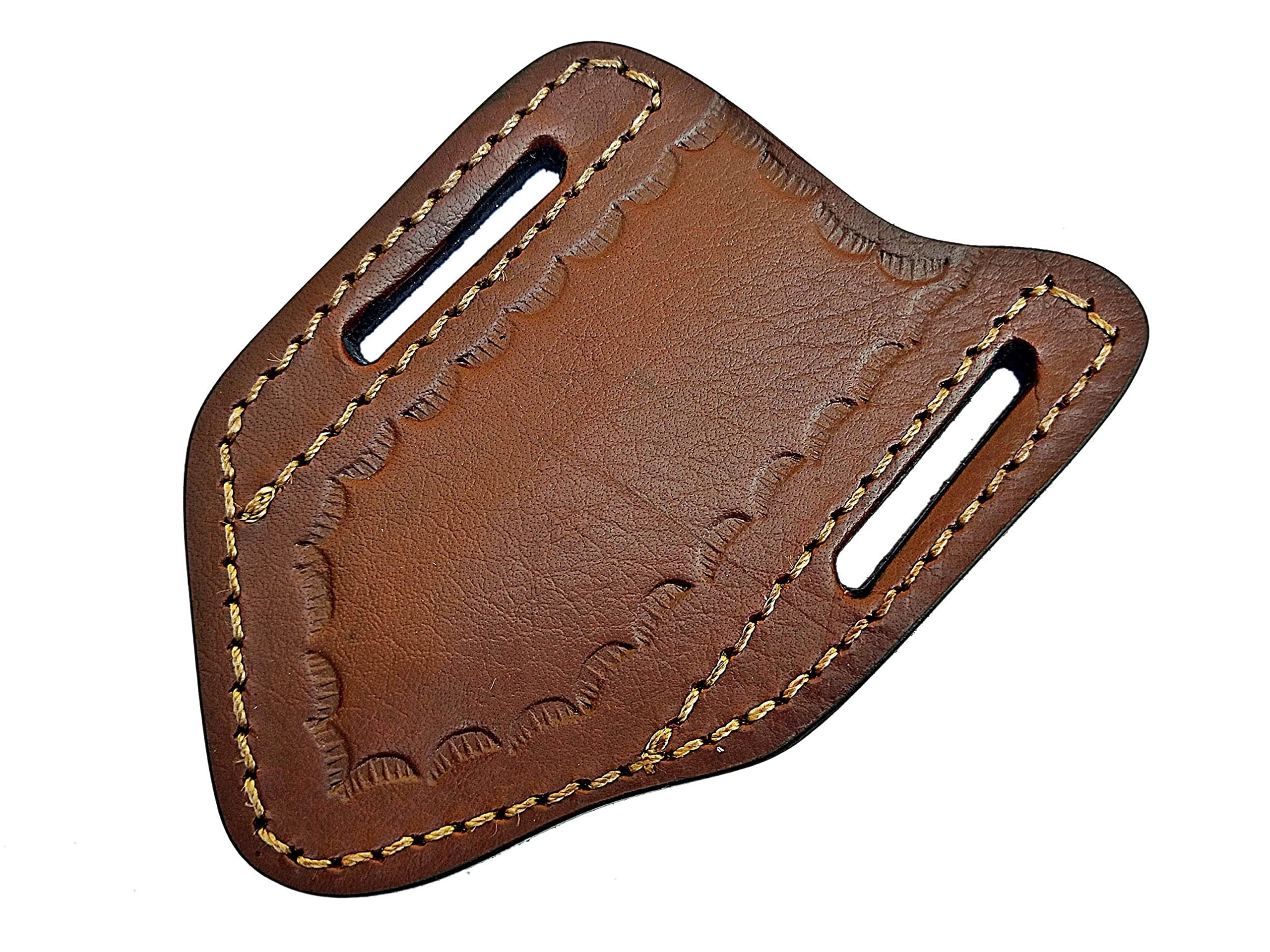 5" Long Handmade Leather Sheath for Folding Knife Pocket Knife Leather Sheath for 5"—6" Pocket Knife