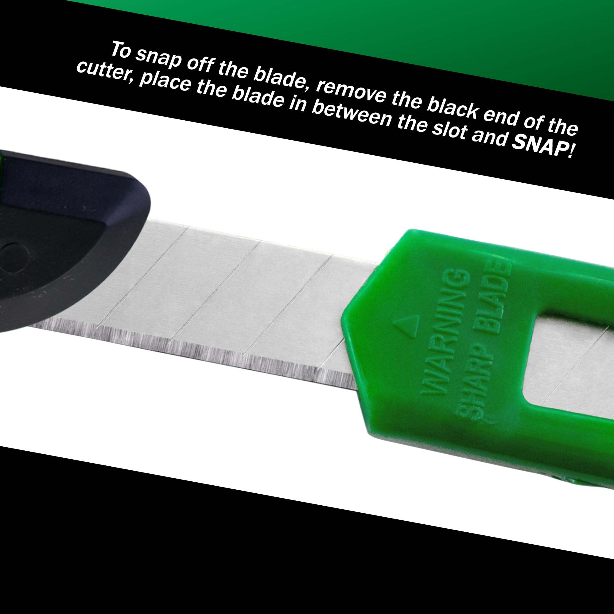 5x Bulk Small Green Utility Knife Box Cutter Snap Off Blade 9MM Blade