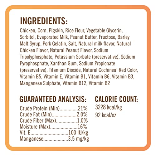 NutriChomps Dog Chews, 5-inch Twists, Easy to Digest, Rawhide-Free Dog Treats, 12 Count, Real Chicken, Peanut Butter and Milk flavors