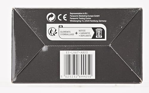 Panasonic ES-LV67-A803 Wet and Dry Shaver, 5 Shaving Heads with Linear Motor, Including Hair Trimmer, Navy Blue