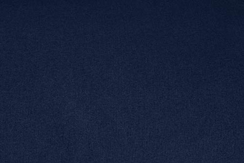 Meridian Furniture Serene Collection Modern | Contemporary Deluxe Comfort Modular Sectional, Soft Linen Textured Fabric, Down Cushions, 2 Corner + 1 Armless + 1 Ottoman, Navy
