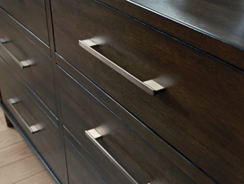 Signature Design by Ashley Wittland Mid-Century Modern 6 Drawer Dresser, Dark Brown