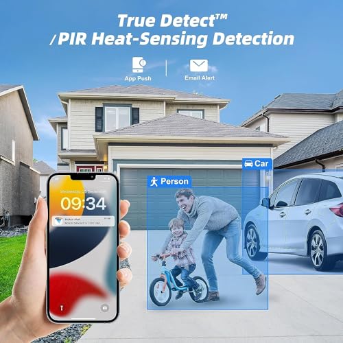 Swann Home DVR Security Cam System with 2TB HDD, 8 Channel 8 Cam, 4K UHD Video, Indoor Outdoor Wired Surveillance CCTV, Color Night Vision, Heat Motion Detection, LED Lights, Sirens, 856808