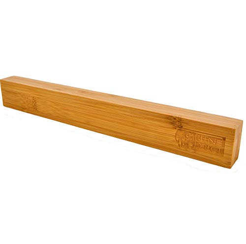 Green Direct 16 inch Magnetic Knife Holder, Use as A Wood Knife Storage Bar, Utensil Holder, Tool Holder, Art Supply Organizer & Kitchen Organizer