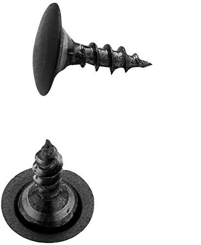 Persberg 100pcs Screw Caps Black Covers, Self-Tapping Waterproof Screw Cap Cover for Phillips Screws, Suitable for Wall mounting Photo Frame Decoration Kitchen Cabinet wardrobes Home Furniture (254)