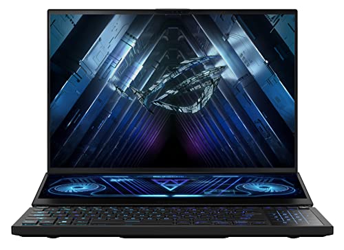 ASUS ROG Zephyrus Duo 16 GX650 GX Gaming & Entertainment Laptop (AMD Ryzen 9 7945HX 16-Core, 64GB DDR5 4800MHz RAM, 2x8TB PCIe SSD RAID 0 (16TB), GeForce RTX 4080, Win 11 Pro) with DV4K Dock