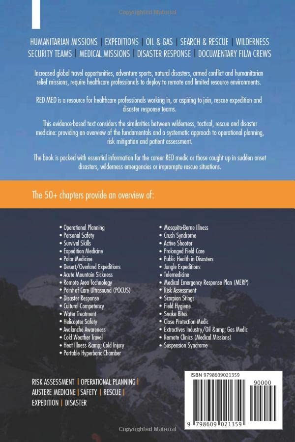 Rescue Expedition & Disaster Medicine (RED MED): for healthcare professionals working in or aspiring to join rescue, expedition or disaster response teams