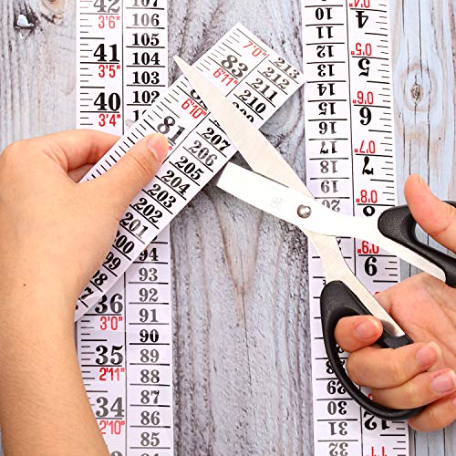 Growth Chart Wall Labels Baby Height Indicator Tape Ruler Height Growth Chart Decor Ruler Height Indicator Adhesive Ruler for Home Classroom Nursery Baby Room Measuring Kids Boys Girls(White)