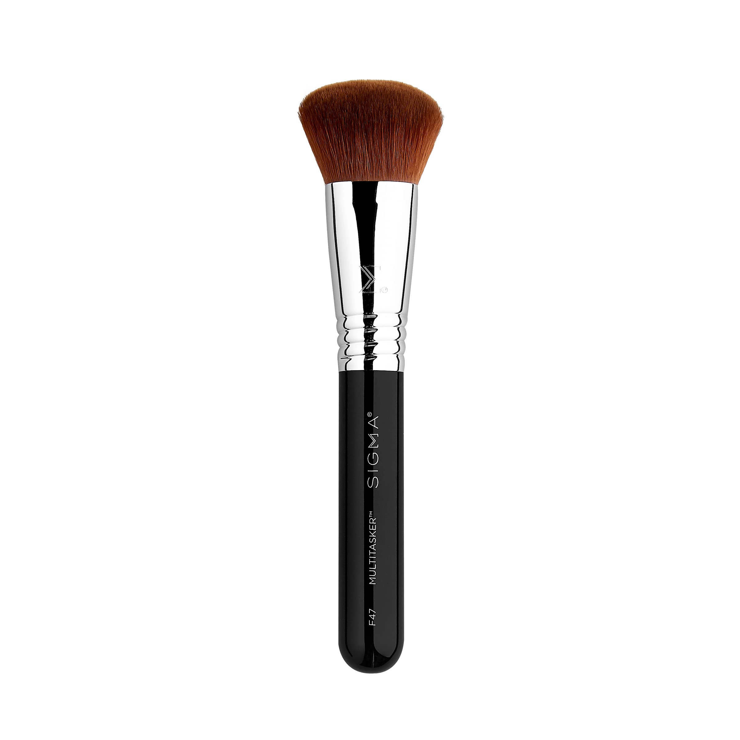 Sigma Beauty F47 Multitasker Makeup Brush ā Multi-Use Face Makeup Brush for Blending, Contouring, & Buffing, Use with Foundation, Blush, Bronzer, Contour, or Highlighter (1 Brush)