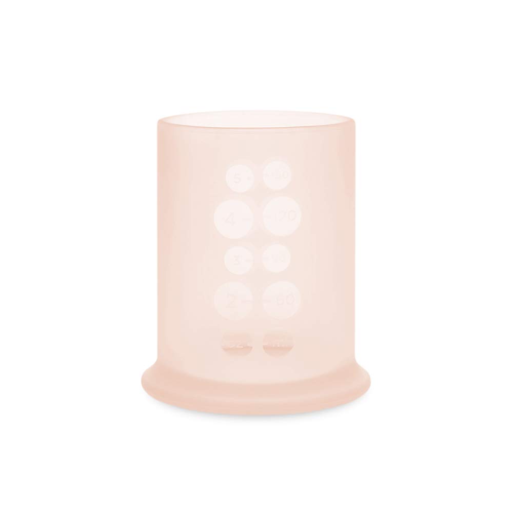 Olababy Silicone Training Cup | Water Drinking Cup For Babies | 6+ Mo Infant To 12-18 Months Toddler | Transition To Sippy Cup For Kids & Smoothie Cup With Straw | Baby Led Weaning Supplies & Gifts