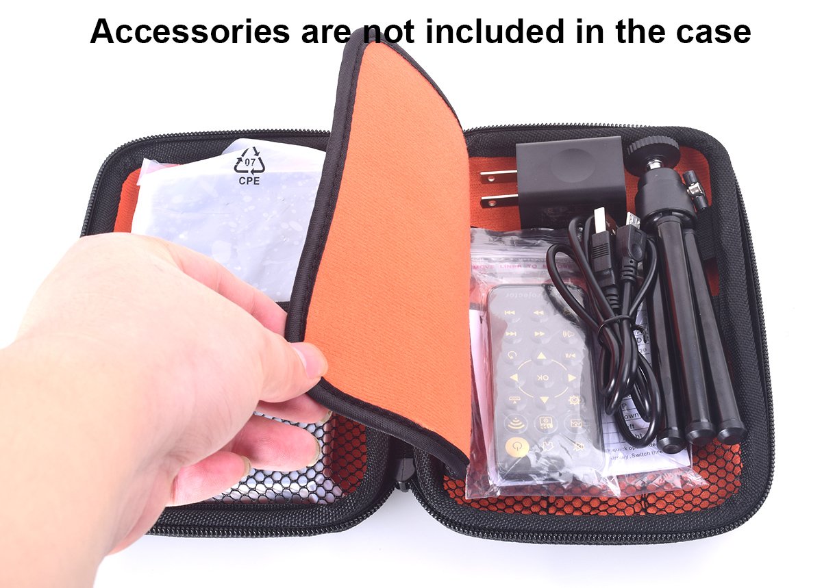 Carrying Case, Strong Travel Carrying Case for Mini Projector Portable Mobile Protection Multifunction Office Carrying Hard Cases Thickened Hard Shell Protection