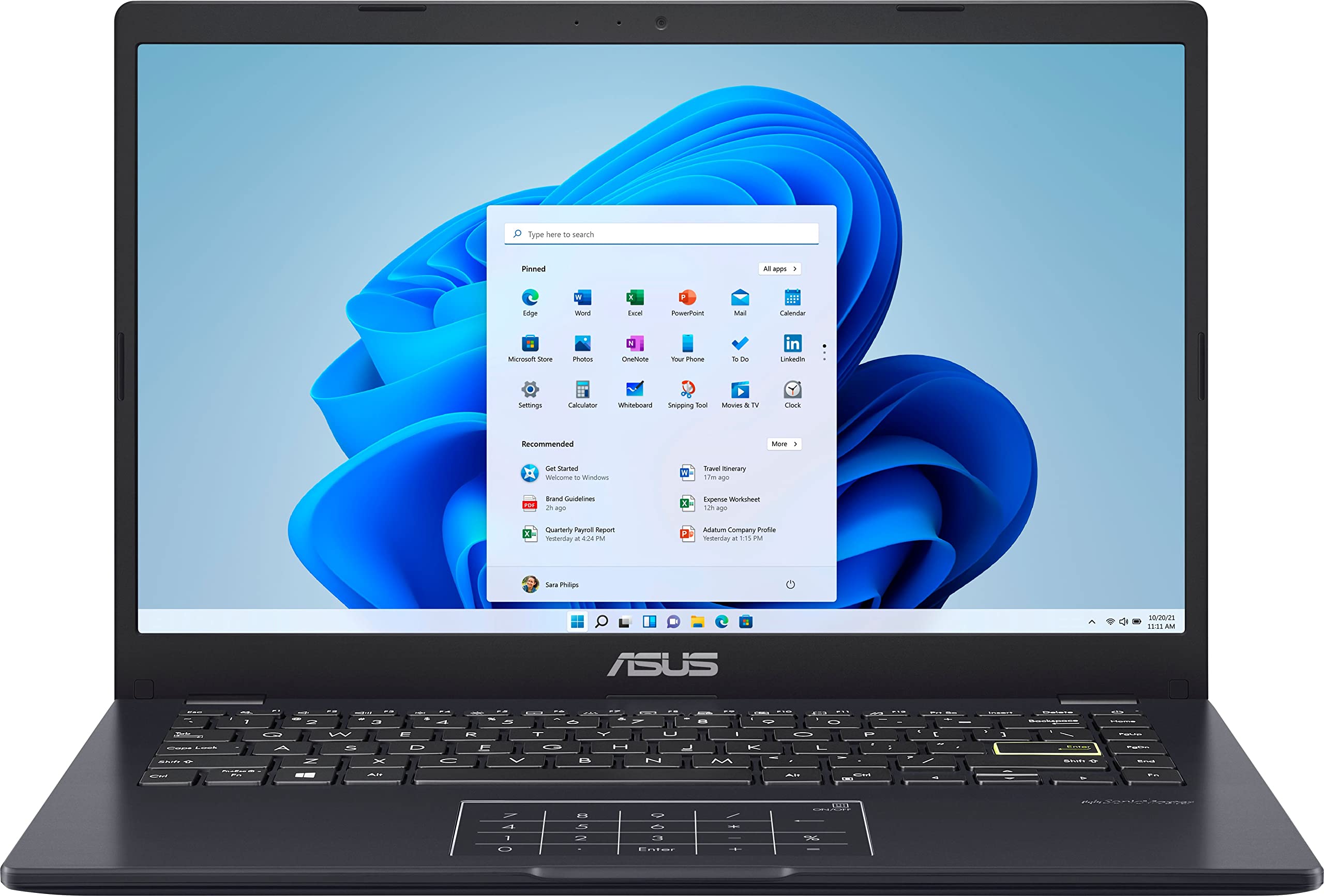 Newest Flagship ASUS E410, 14" HD (1366 x 768), Intel Pentium N4020, 4 GB LPDDR4, 64GB eMMC, Intel HD Graphics 500, Windows 10 Home in S Mode, Black, with Kwalicable Accessory Bundle