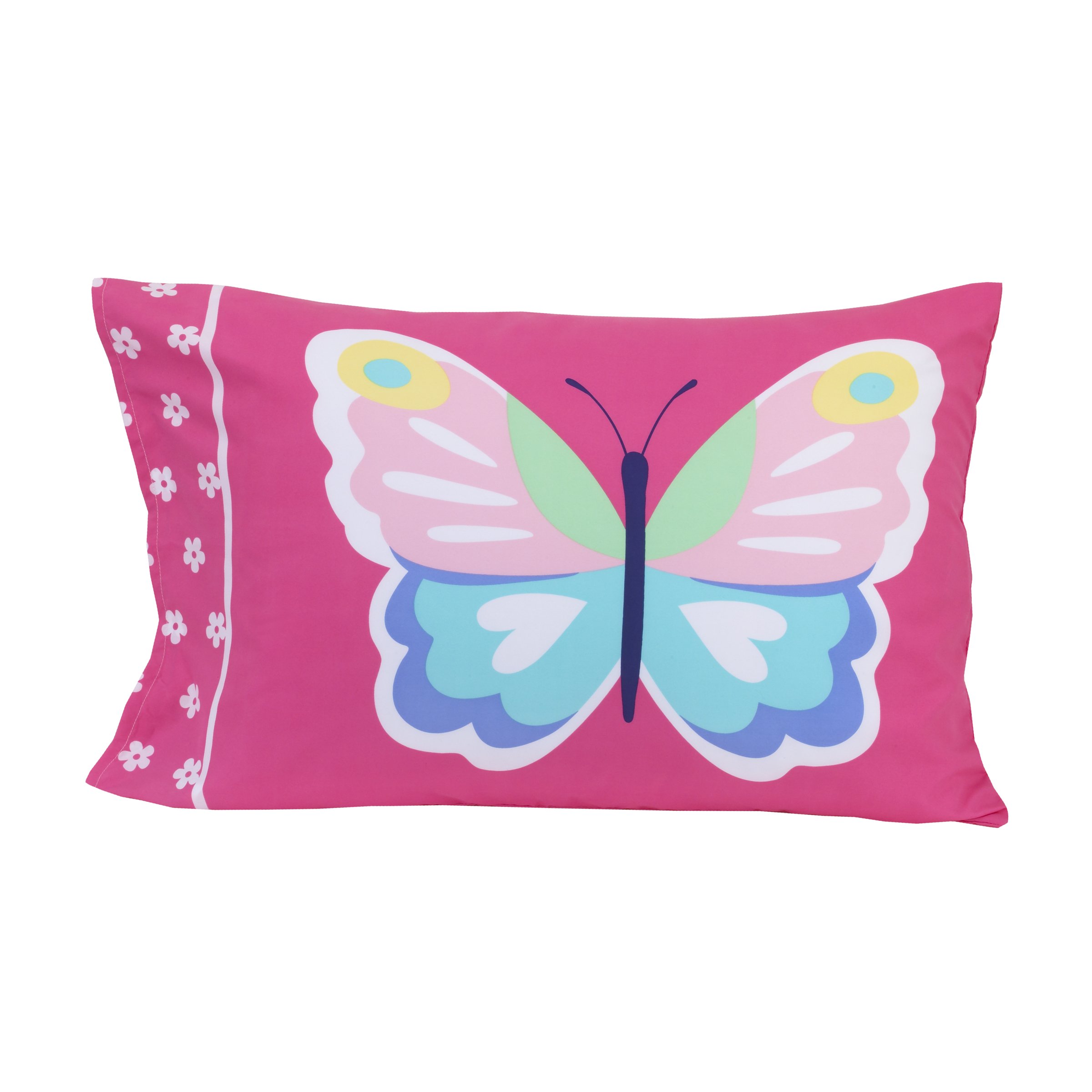 Carter's 4-Piece Toddler Set, Pink/White Butterflies, 52" x 28"