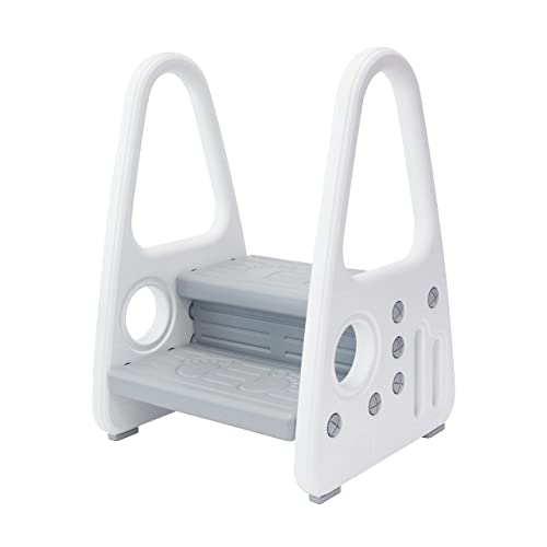 Gupamiga Toddler Step Stool for Kids,Toddler Step Ladder for Step Stool for Bathroom, Kitchen and Toilet Potty Training Learning Helper with Handles (Two Floors)