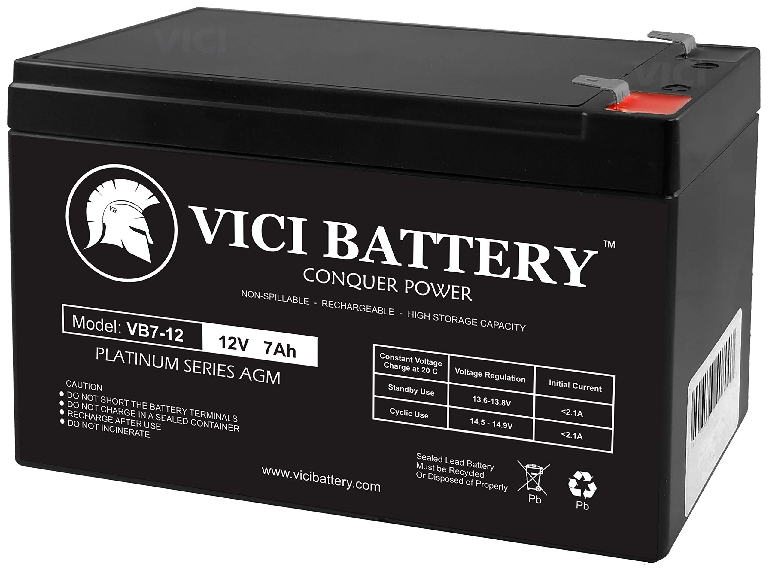 VICI Battery VB7-12 - 12V 7AH VERIZON FIOS REPLACEMENT BATTERY brand product