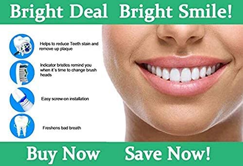 BrightDeal Replacement Toothbrush Heads Compatible with Philips Sonicare Toothbrush Electric Handle, for Sonicare E Series Essence, Xtreme, Elite, Advance and CleanCare Toothbrush, 6 Pack