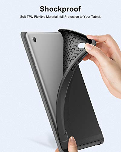 INFILAND Metrobyt-Mobile Alcatel Joy Tab 2 Case, Tri-Fold Soft Frame Cover Case Compatible with Metrobyt-Mobile Alcatel Joy Tab 2 8-inch 2020 Release Model 9032Z Tablet Only, Black