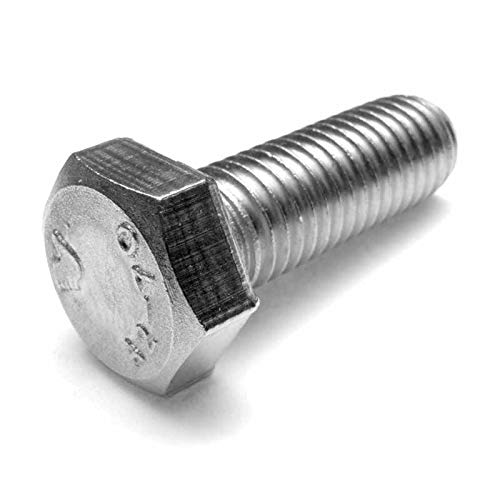 M20-2.50 x 130MM Hex Head Cap Screw Bolts, Stainless Steel 18-8 (Quantity: 10 pcs) Fully Threaded, Coarse Thread, Thread Size: M20, Bolt Length: 130MM
