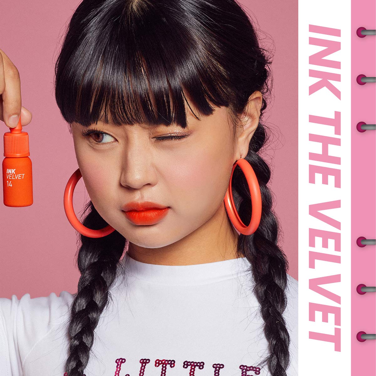 Peripera Ink the Velvet Lip Tint, Liquid Lip (0.14 fl oz, 005 CORALFICAL)
