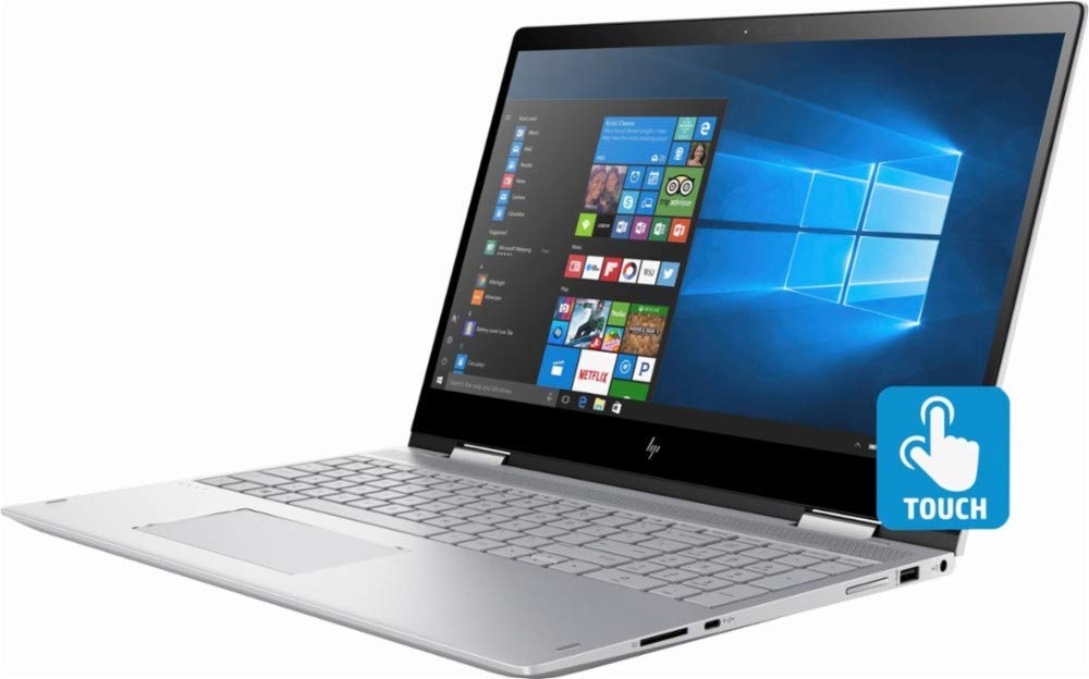 HP Flagship Envy x360 2-in-1 15.6 inch FHD IPS Touchscreen Laptop, Intel i7-8550u Quad-Core, Intel 512GB PCIe Nvme SSD, 16GB DDR4, Backlit Keyboard, 802.11ac WiFi, USB C, HDMI, Bluetooth, Windows 10