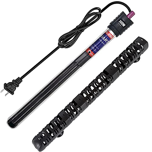 ZHGSERVU 100W/300W/500W Aquarium Heater Submersible 10-90 Gallon 300 Watt Fish Tank Heater with Durable Quartz Glass Protective Sleeve Auto Thermostat for Fresh-Water & Salt-Water