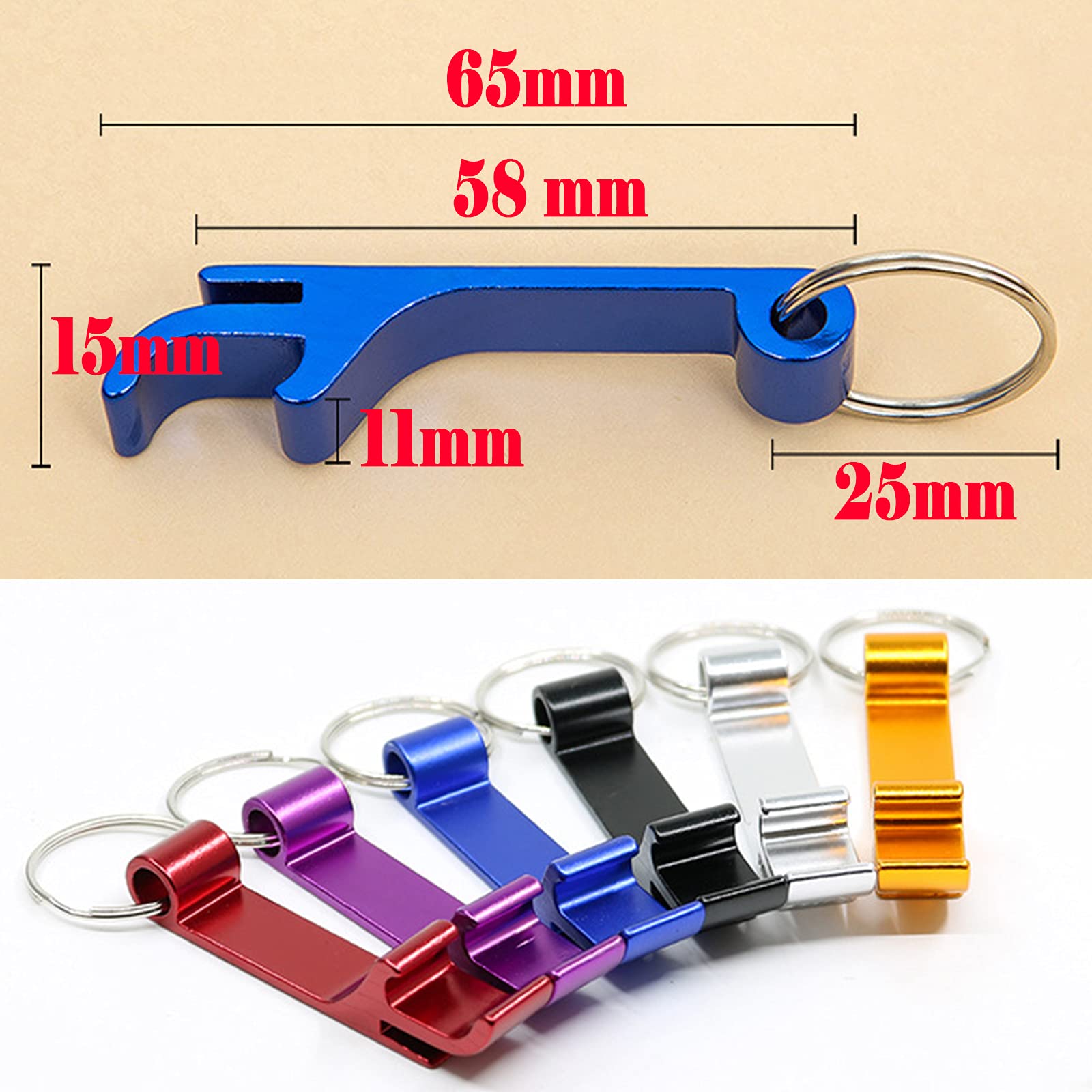 50 Pcs Personalized Bottle Opener Keychain Bulk,Engraved Text,Logo,Metal Custom Can Bottle Cap Opener,Customized Gift for Fathers Day,Wedding Favors,Groomsmen,Party,Anniversary,Black