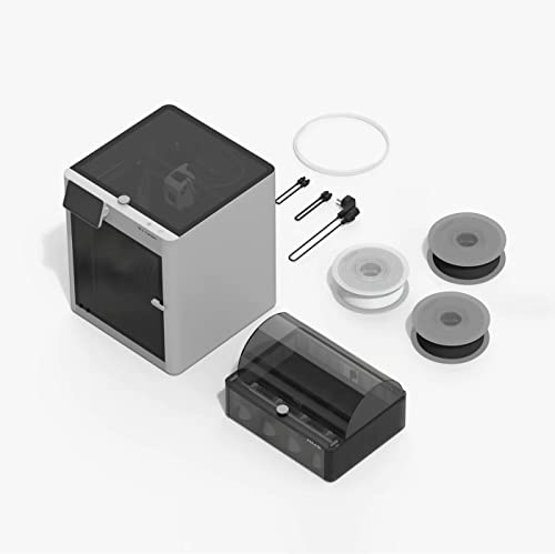 3D Printer X1-Carbon Combo high Speed Multi-Color Support 16 Colors Printer Al Driver with LAN WAN Dual Printing DIY for Home and School Printing (Gray -X1-Carbon Combo)