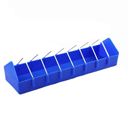 POPETPOP Chicken Feeder Trough - Plastic Poultry Feeder Rack Bird Food Dispenser Storage Trough Container Pigeon Supplies Pigeon Feeder